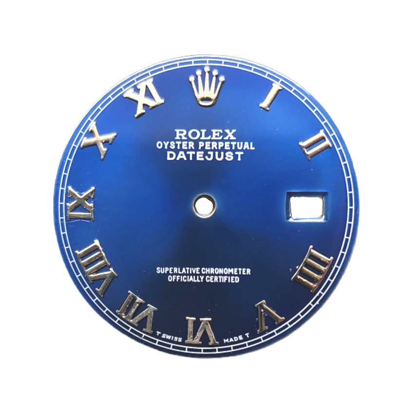 Men's 36mm Datejust Dial/Royal Blue/Roman Numeral - Ryu's Jewelry